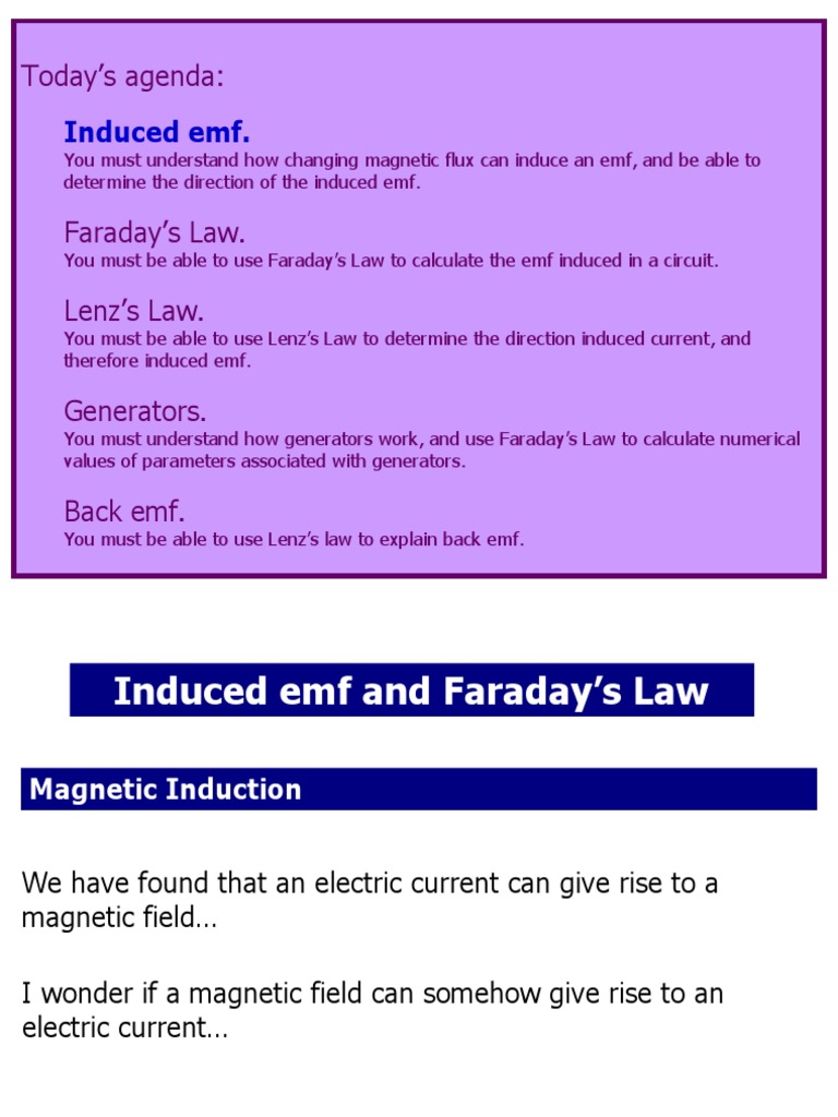 Lecture19 Part 2 Induced Emf | PDF | Electromagnetic Induction | Magnetic Field