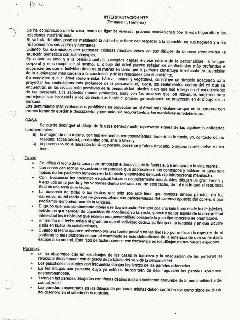 Interpretacion Hammer PDF | PDF