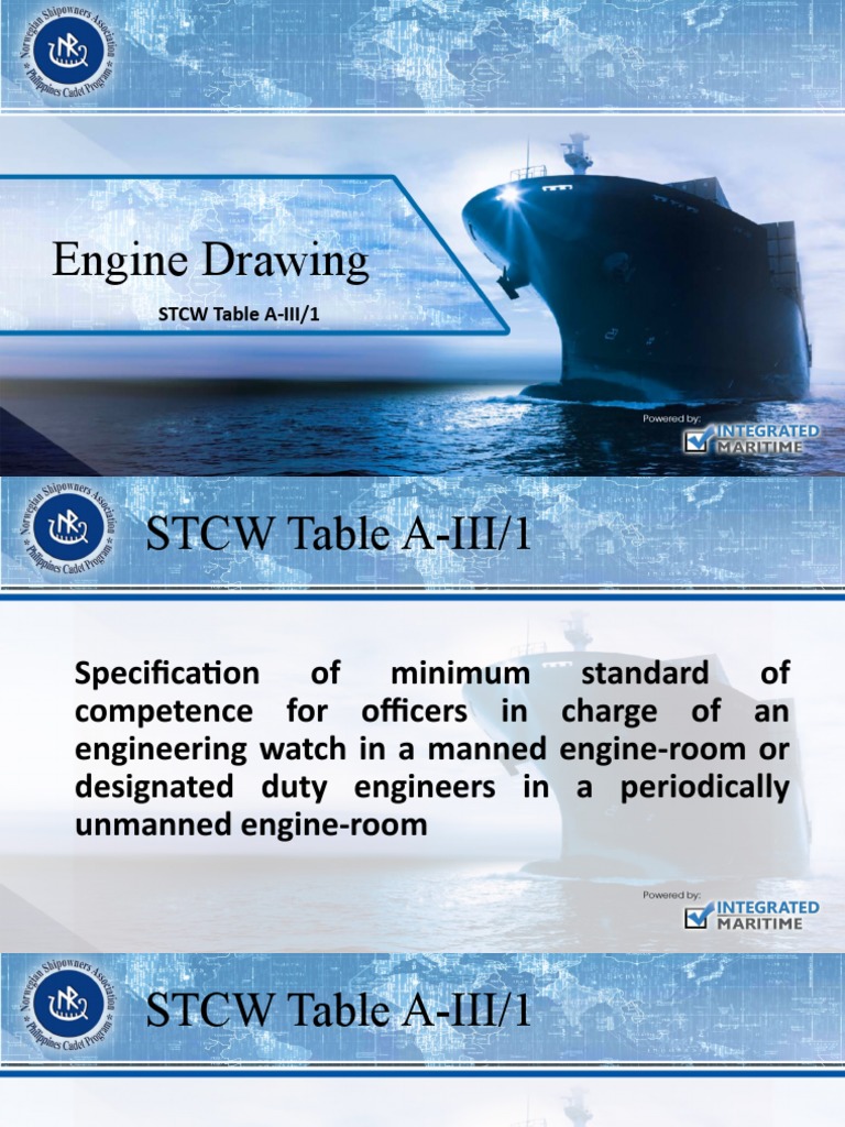 Minimum Standards of Competence for Engineering Watch Officers: A Guide ...