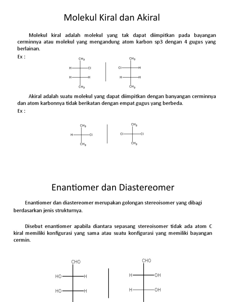 Molekul Kiral Dan Akiral | PDF