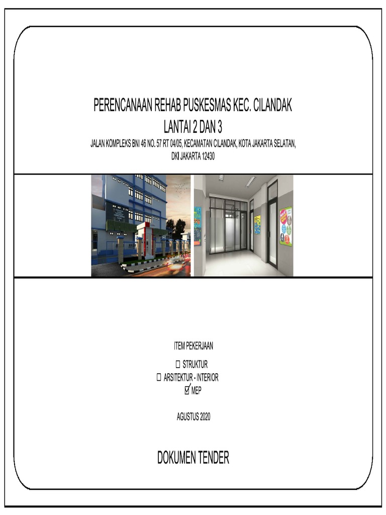Denah MEP Puskesmas Cilandak | PDF