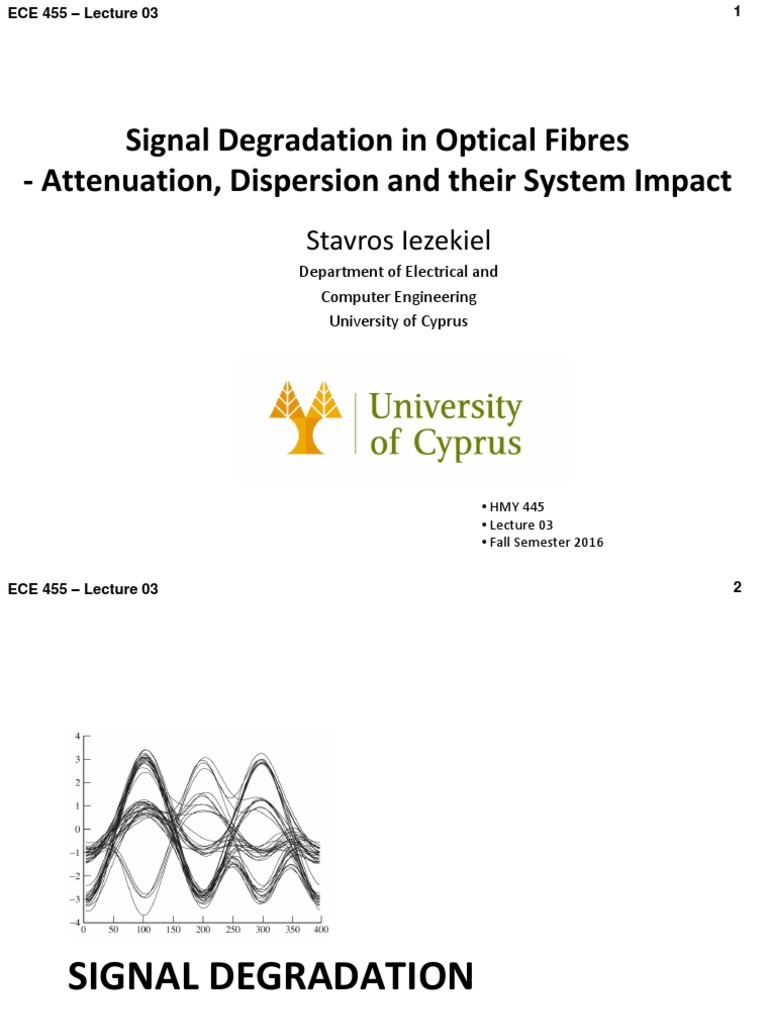 Signal Degradation in Optical Fibers | PDF | Decibel | Applied And ...