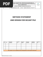 Method Statement For Bored Pile Construction | PDF | Deep Foundation | Concrete