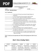 Playwriting Assessment Rubric | PDF | Playwright | Plot (Narrative)