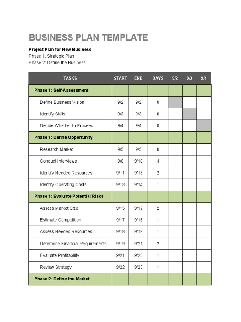 IC Business Plan Template Updated 8857 | PDF
