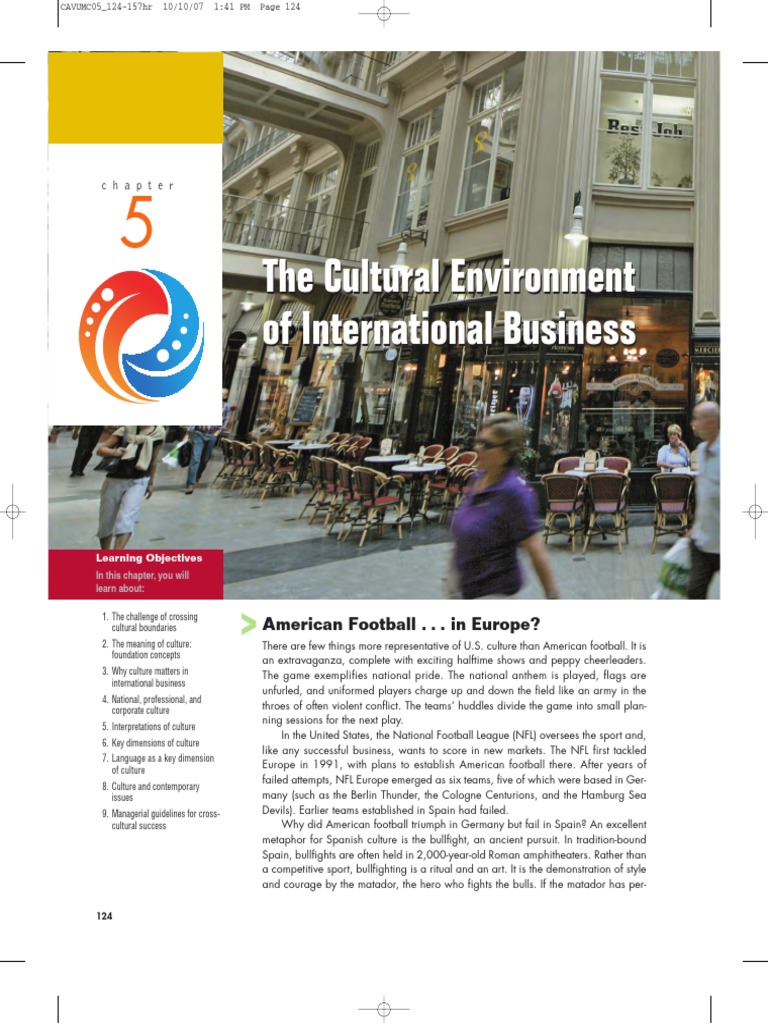 The Cultural Environment of International Business | PDF ...