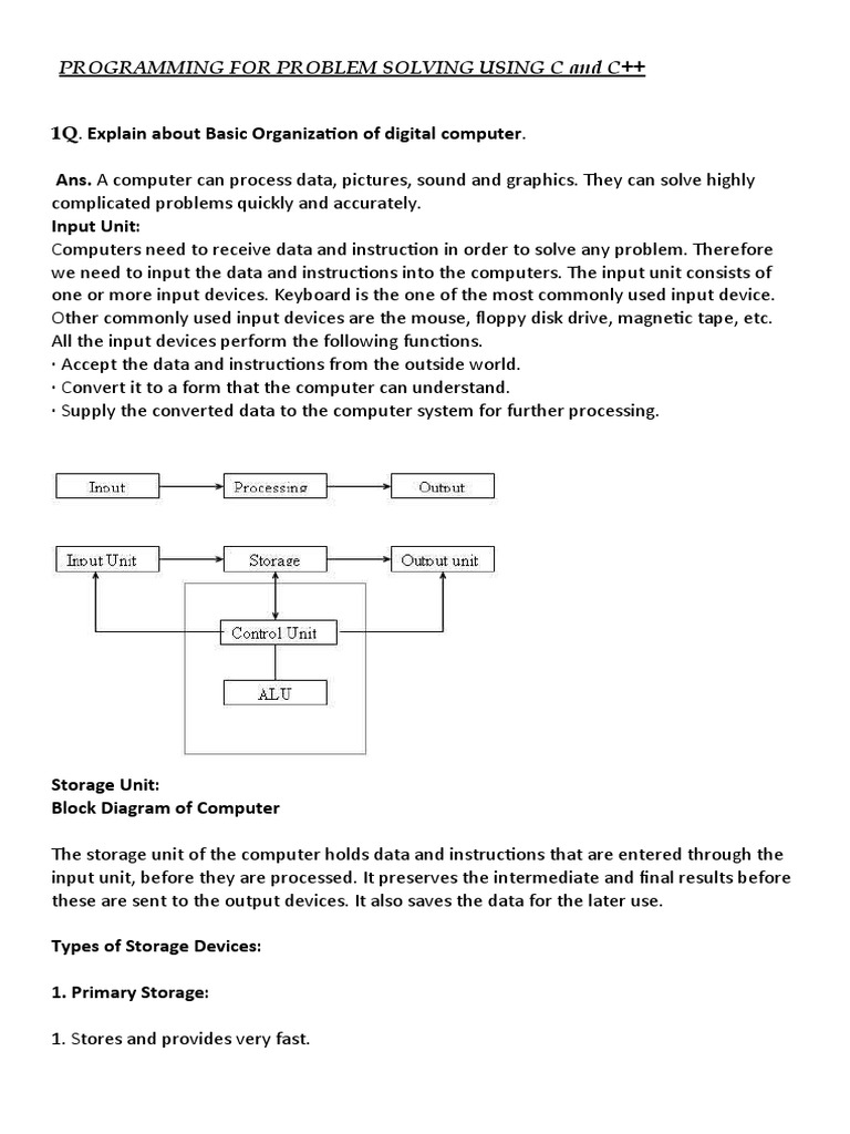Understanding the Basic Organization and Generations of Digital Computers | PDF | Computer Data ...