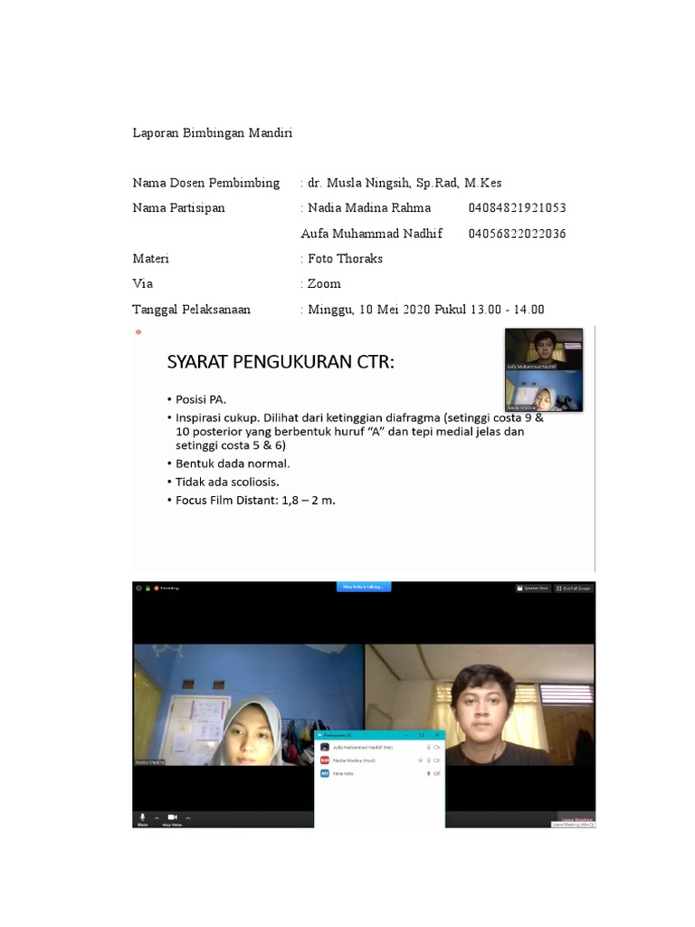 Laporan Bimbingan Mandiri oleh Musla | PDF