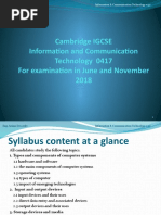 Cambridge IGCSE 0417 Information and Communication Technology Syllabus ...