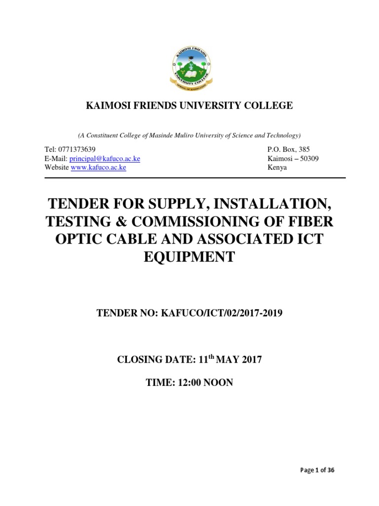 Fiber Installation Associated Ict Equipment | PDF | Cisco ...