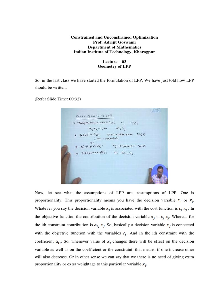 Lec 3 | PDF | Mathematical Optimization | Inequality (Mathematics)