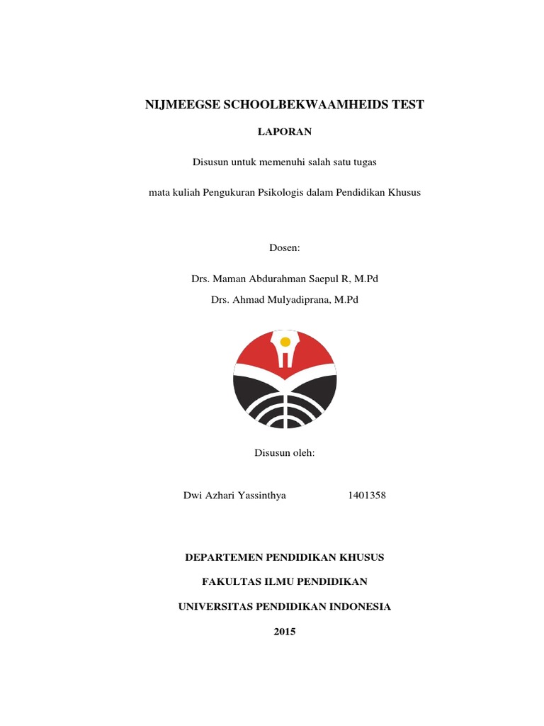 Laporan Tes NST 2015 PDF | PDF