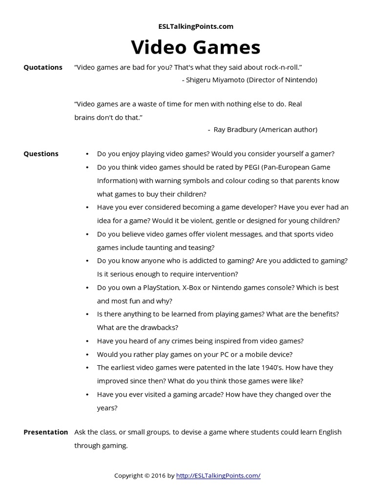 Video Games | PDF