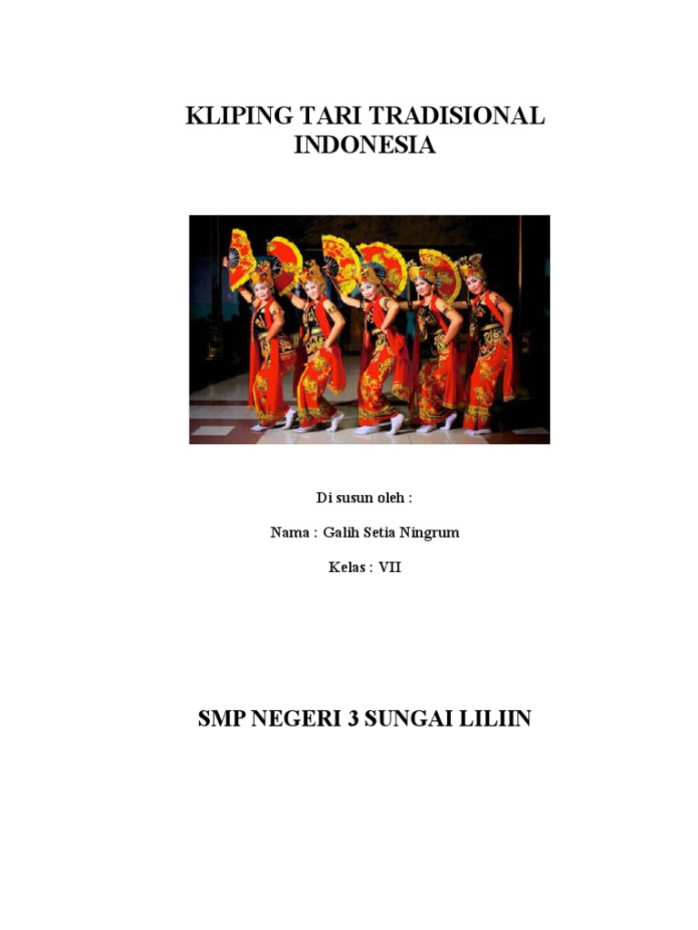 Kliping Tari Tradisional Indonesia | PDF