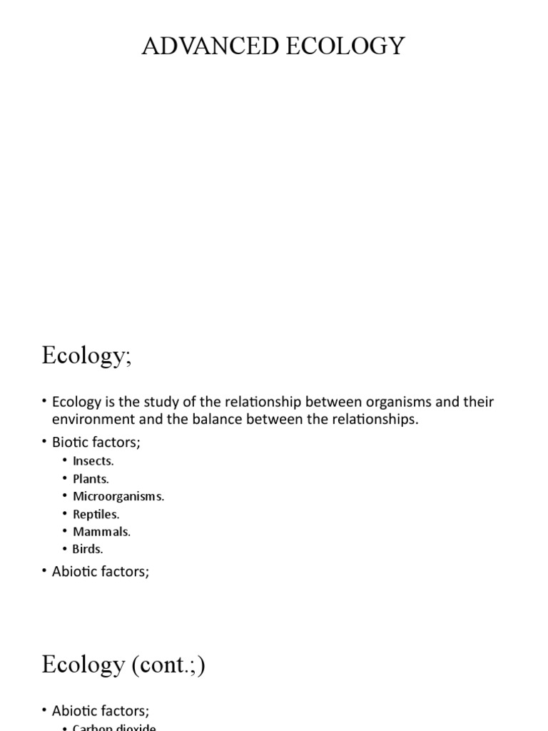 Advanced Ecology | Download Free PDF | Grassland | Soil