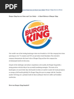 Burger King Process Charts | PDF