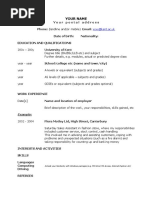 CV Template GCSE | PDF