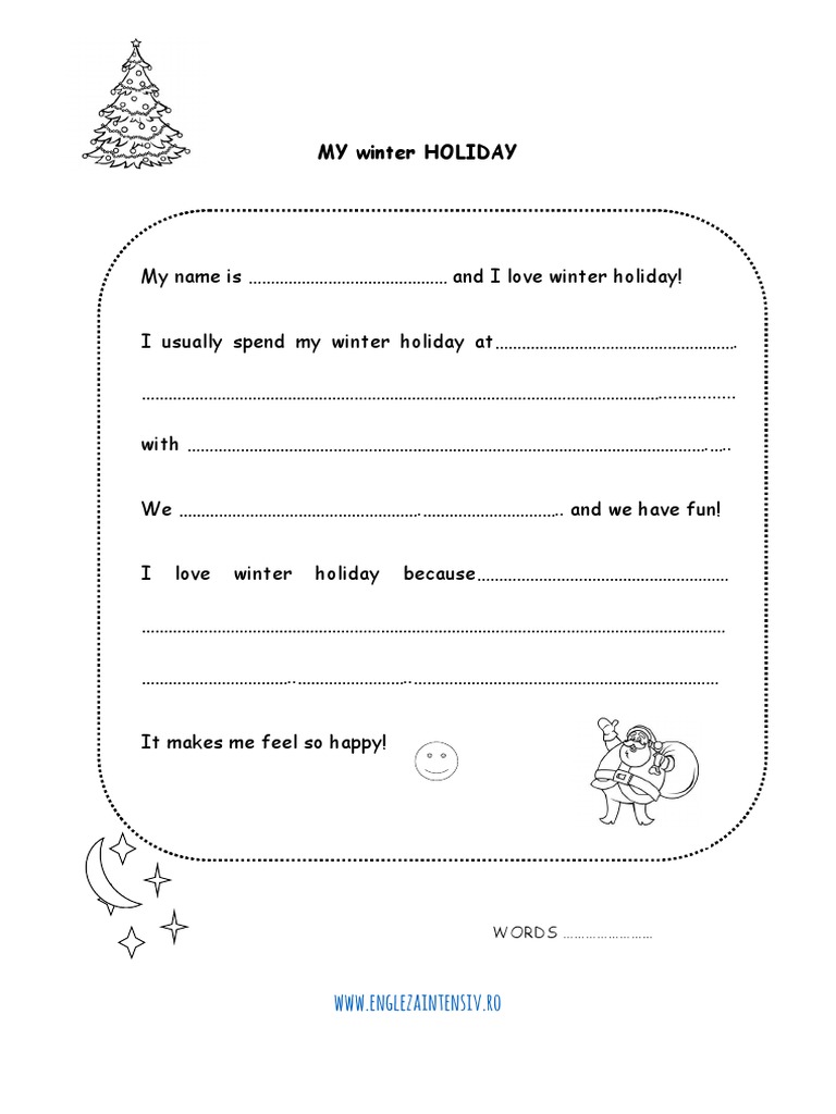 MY Winter HOLIDAY: WWW - Englezaintensiv | PDF