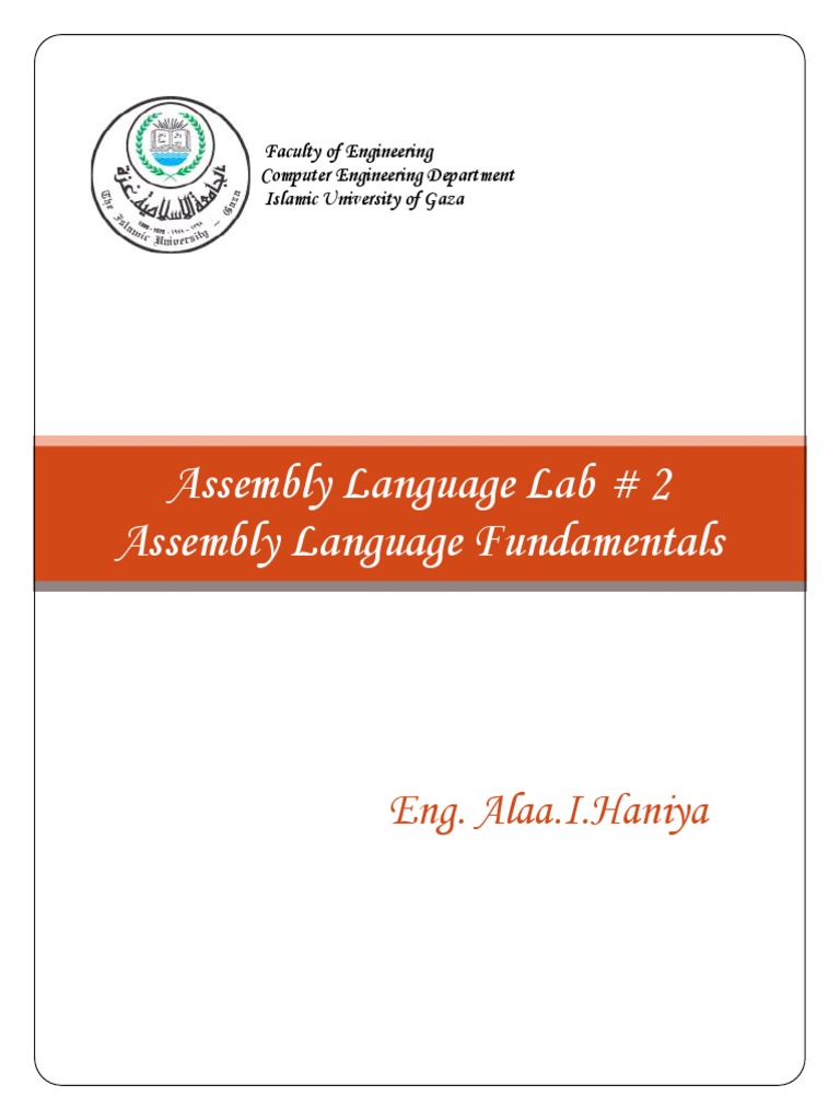 Assembly Language Fundamentals Lab #2: Assembly Language Fundamentals | PDF | Assembly Language ...