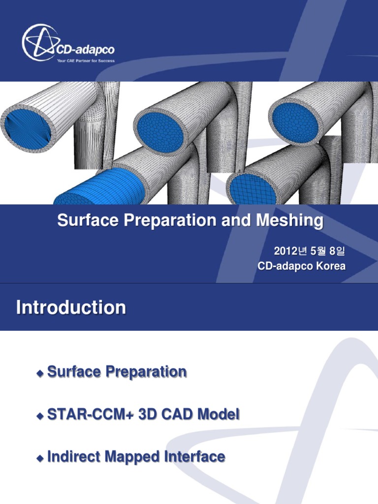 CD-adapco - Surface Preparation and Meshing PDF | PDF