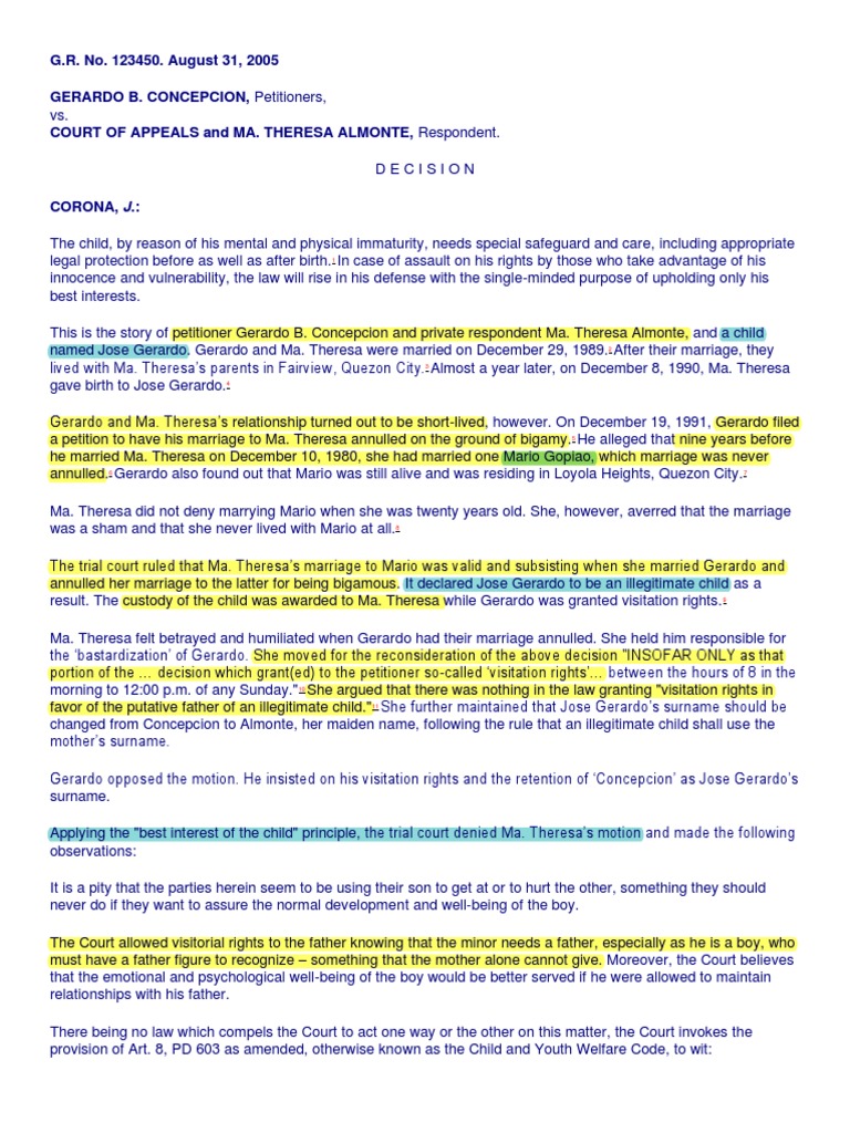 Paternity and Filiation Cases | Download Free PDF | Legitimacy (Family ...