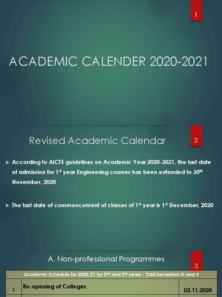 Academic Calender 2020 PDF | PDF | Academic Term | Educational Technology
