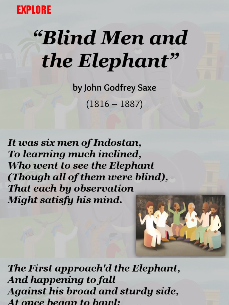 Six Blind Men & The Elephant | PDF
