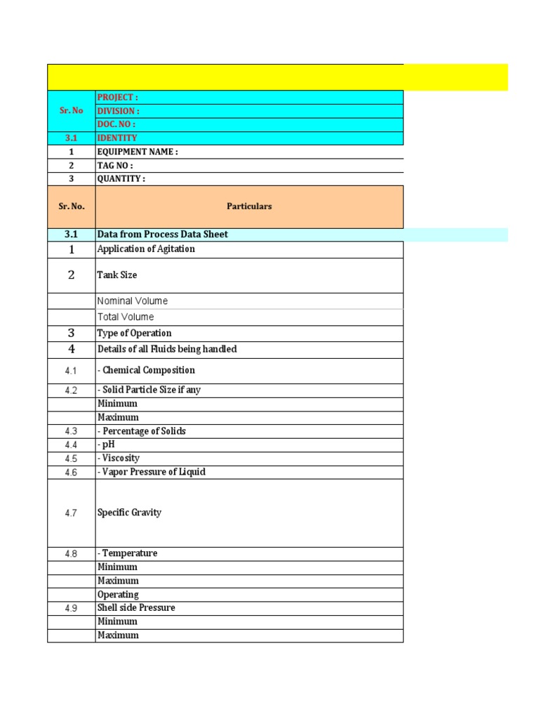 MSGL Reactor Technical Specification Sheet | PDF | Transmission ...