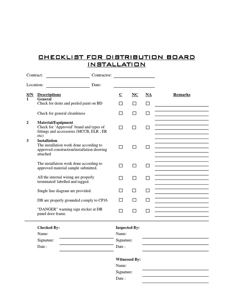 04-Distribution Board Installationpdf | PDF