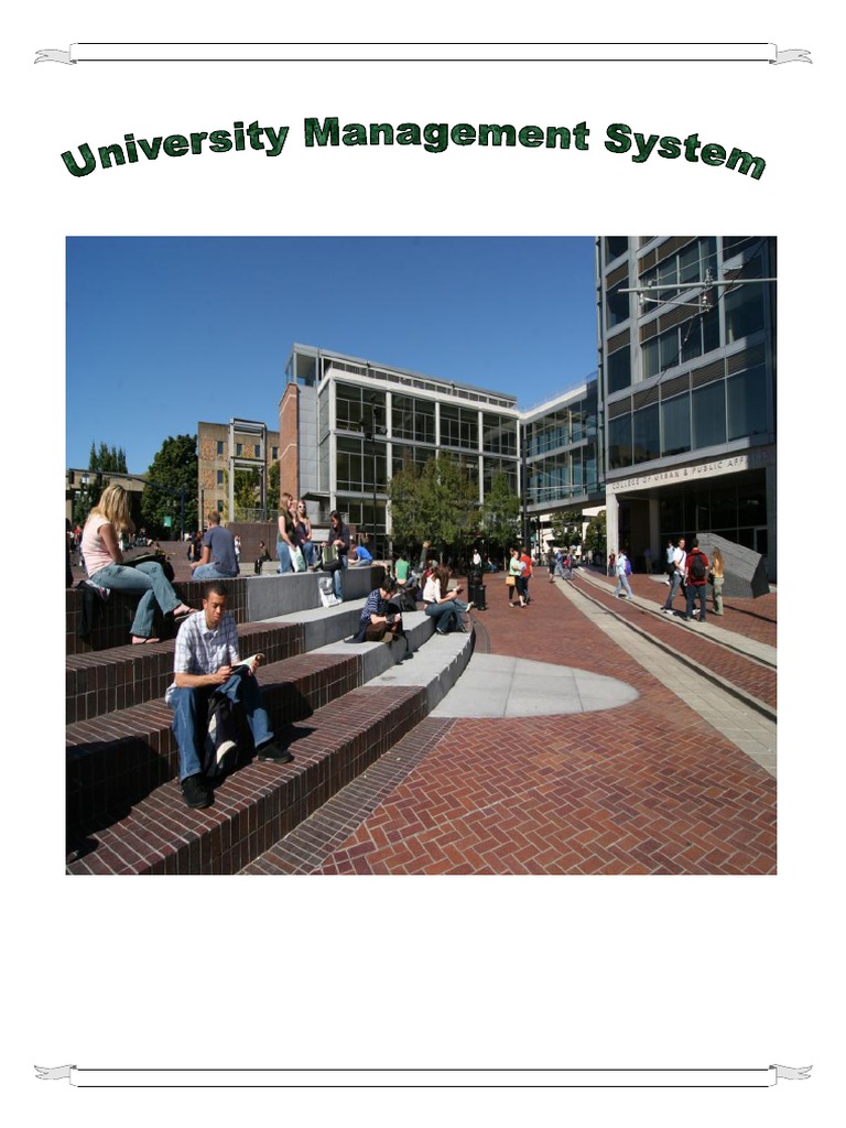 University Management System PDF | PDF | Relational Database | Databases