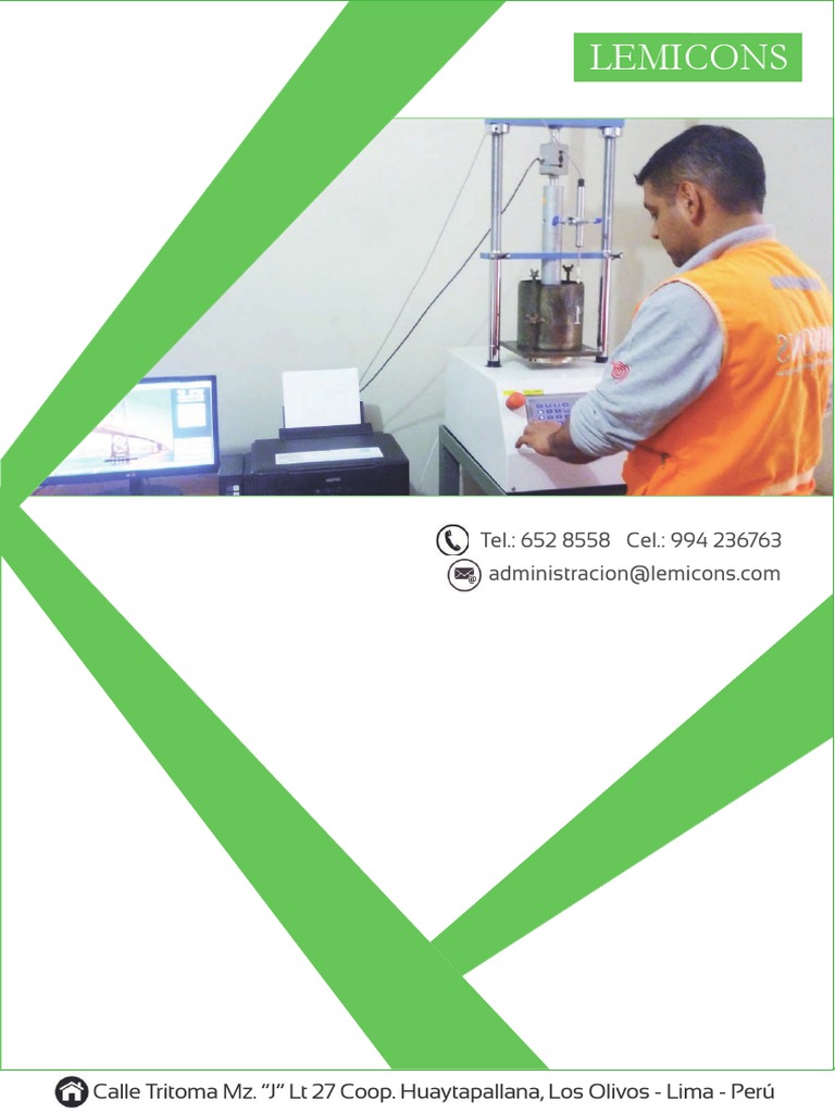 Brochure Lemicons - Julio 2019 PDF | PDF | Hormigón | Naturaleza
