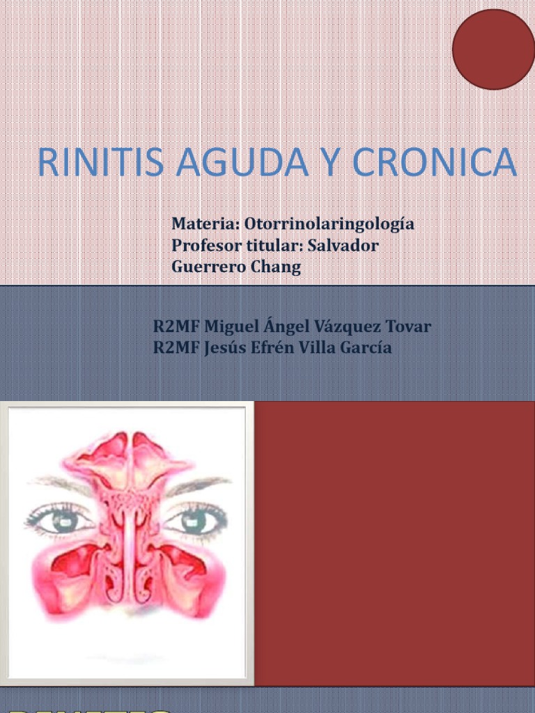 Rinitis Aguda y Cronica | PDF | Alergia | Asma