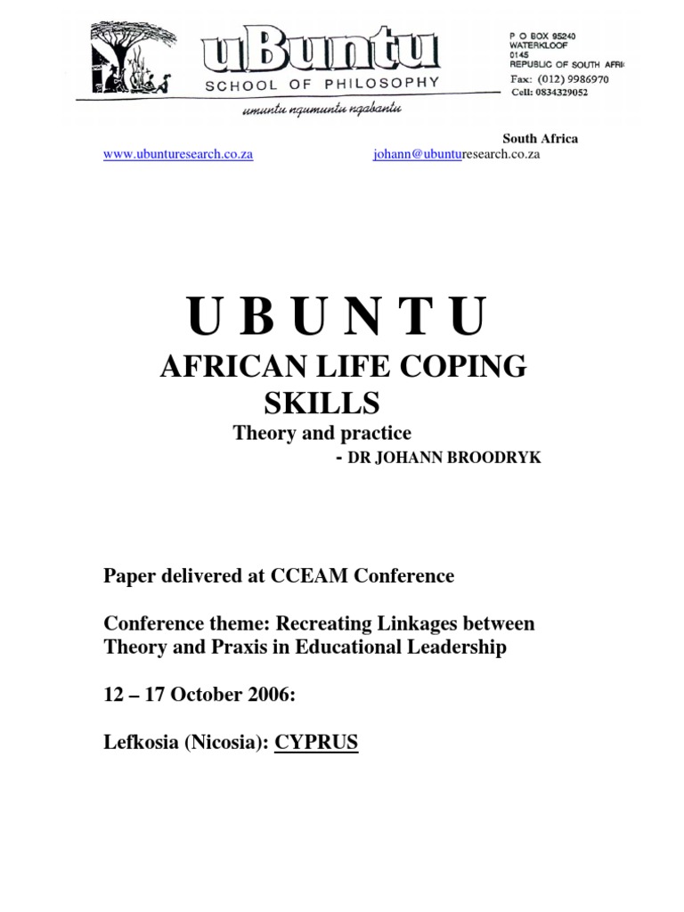 Ubuntu School | Download Free PDF | Anger | Family