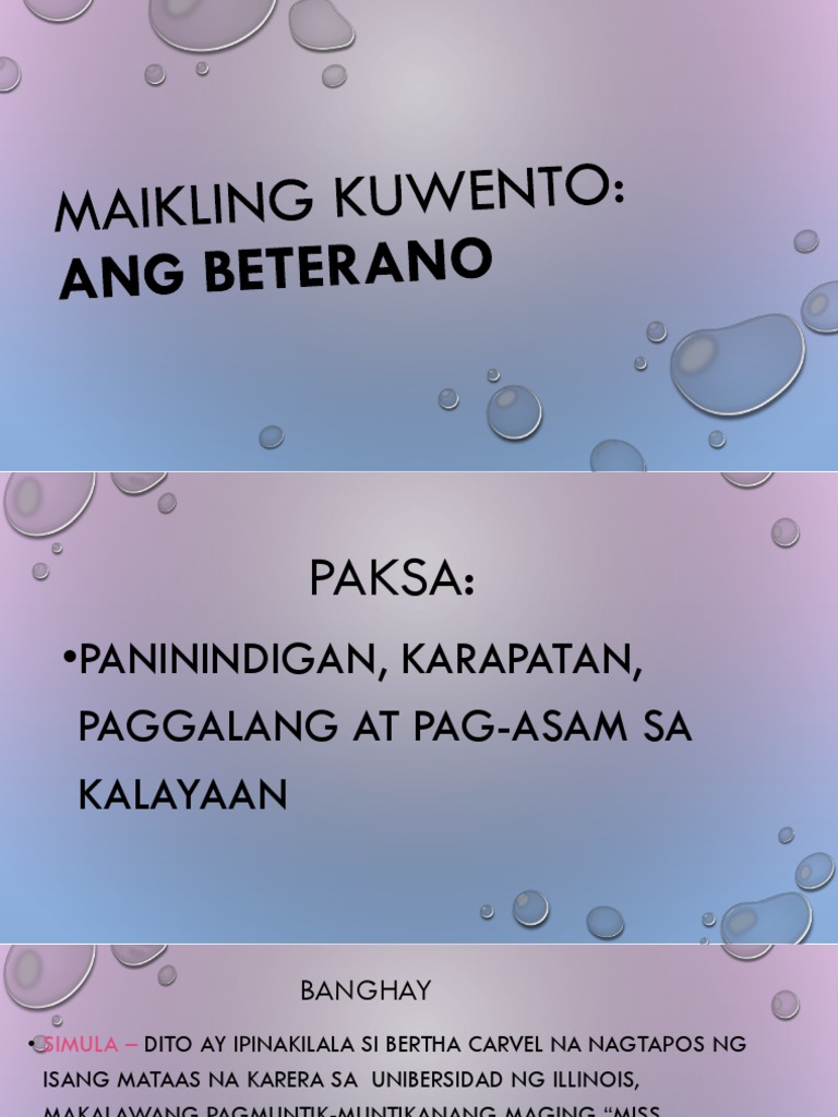 Ang Beterano Autosaved | PDF