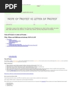 Sea Protest Guidelines and Examples | PDF | Tonnage | Ships