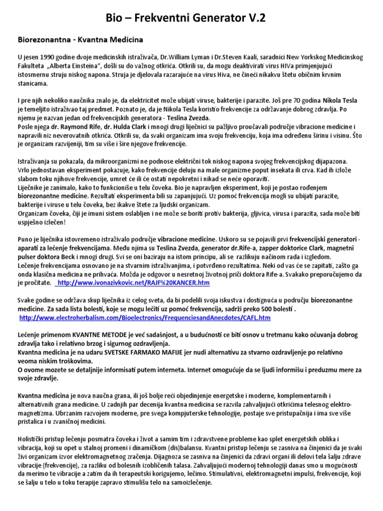 BioGenerator V.2 | PDF