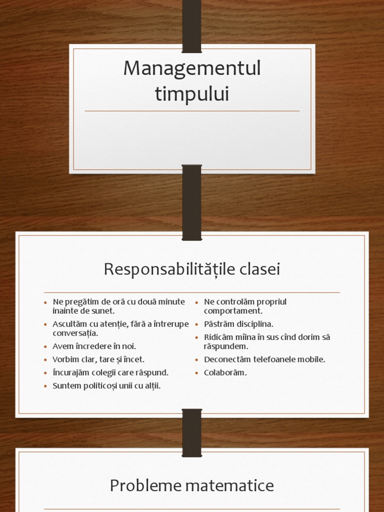 Managementul Timpului PP | PDF