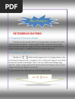 Determinan Matriks 3x3 Metode Sarrus Dan Minor-Kofaktor | PDF