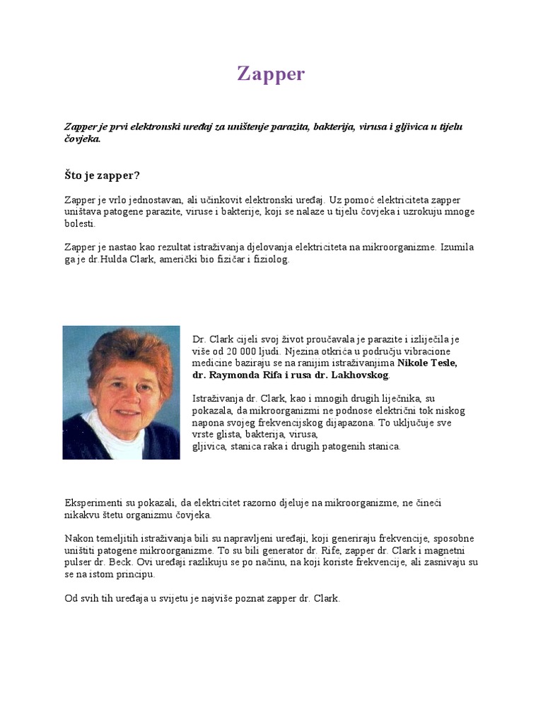 Zapper | PDF