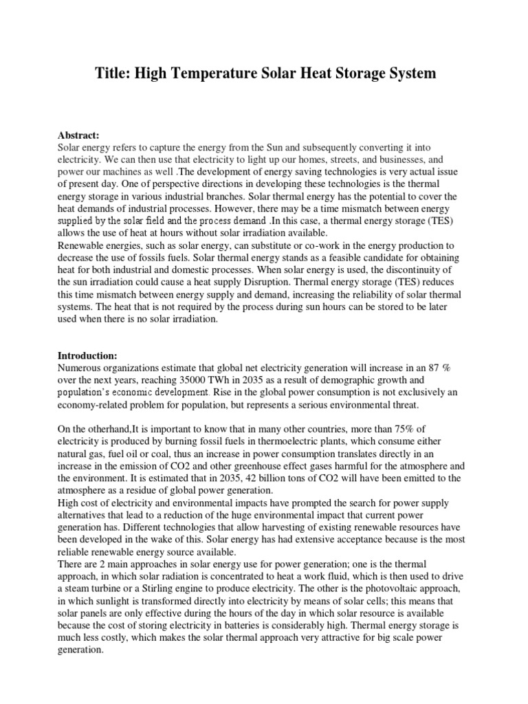 Format For A Review Paper Attach To F204 | PDF | Electricity Generation ...