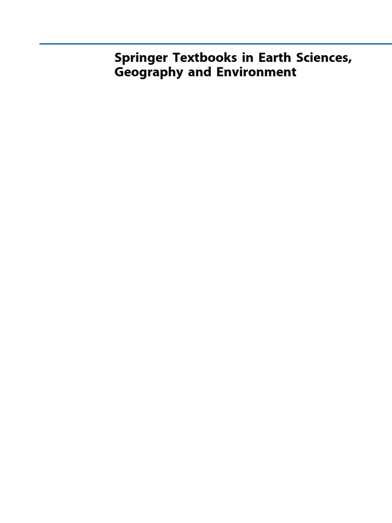 Springer Textbooks in Earth Sciences, Geography and Environment | PDF ...