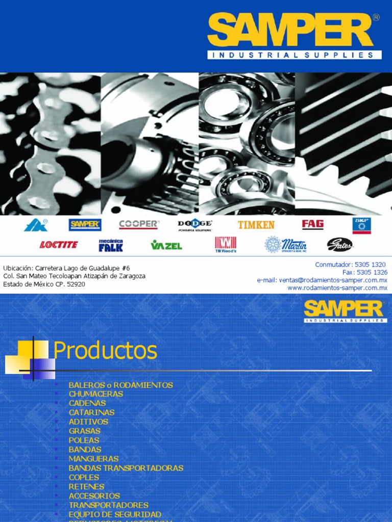 SAMPER PRESENTACION - Pps | PDF | Acero | Máquinas