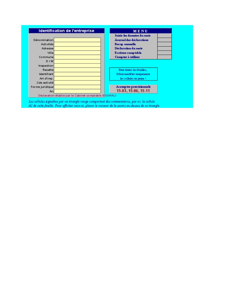 G50 Sur EXCEL | PDF | Impôt sur le revenu | Impôts