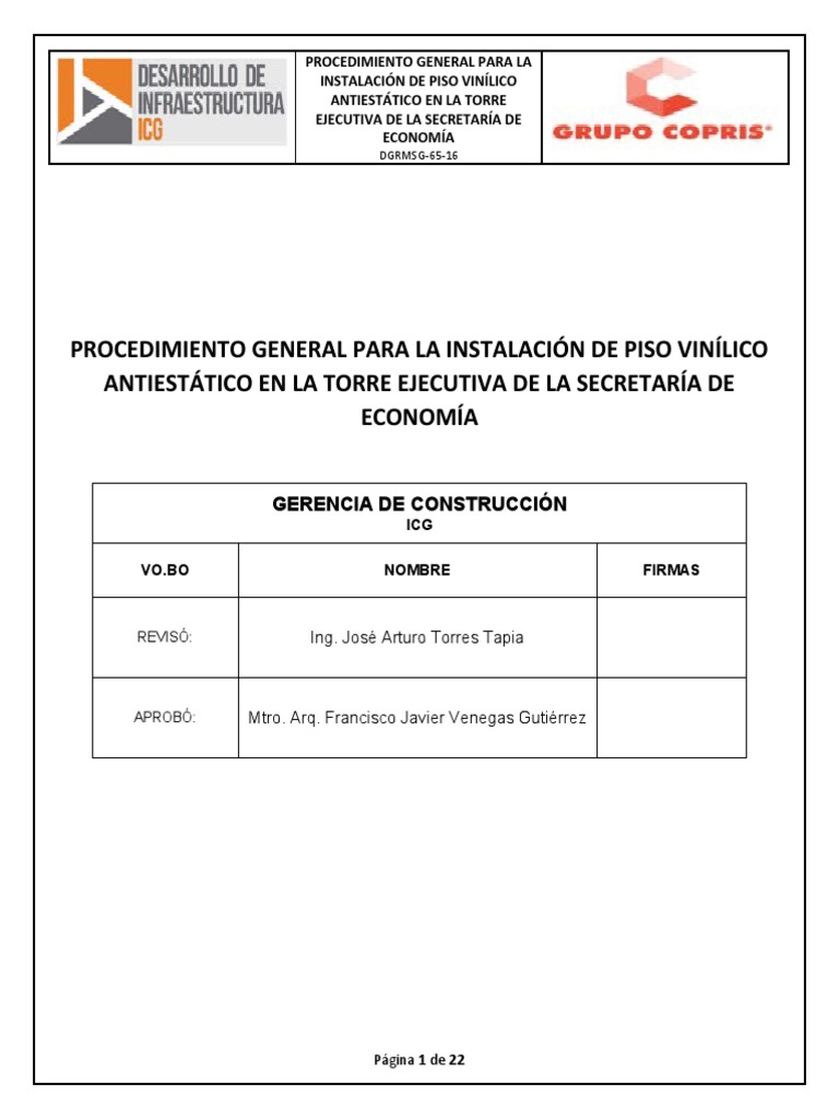 PC Piso Vinilico Antiestatico | PDF | Soldadura | Construcción