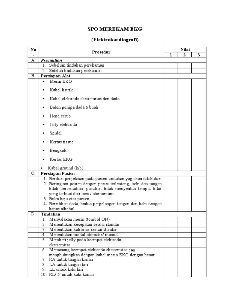 Spo Merekam Ekg | PDF