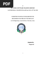 A Report On Staad Pro | PDF | Bending | Beam (Structure)