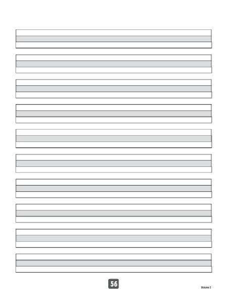 Folhas de Caligrafia em Branco PDF 6 | PDF