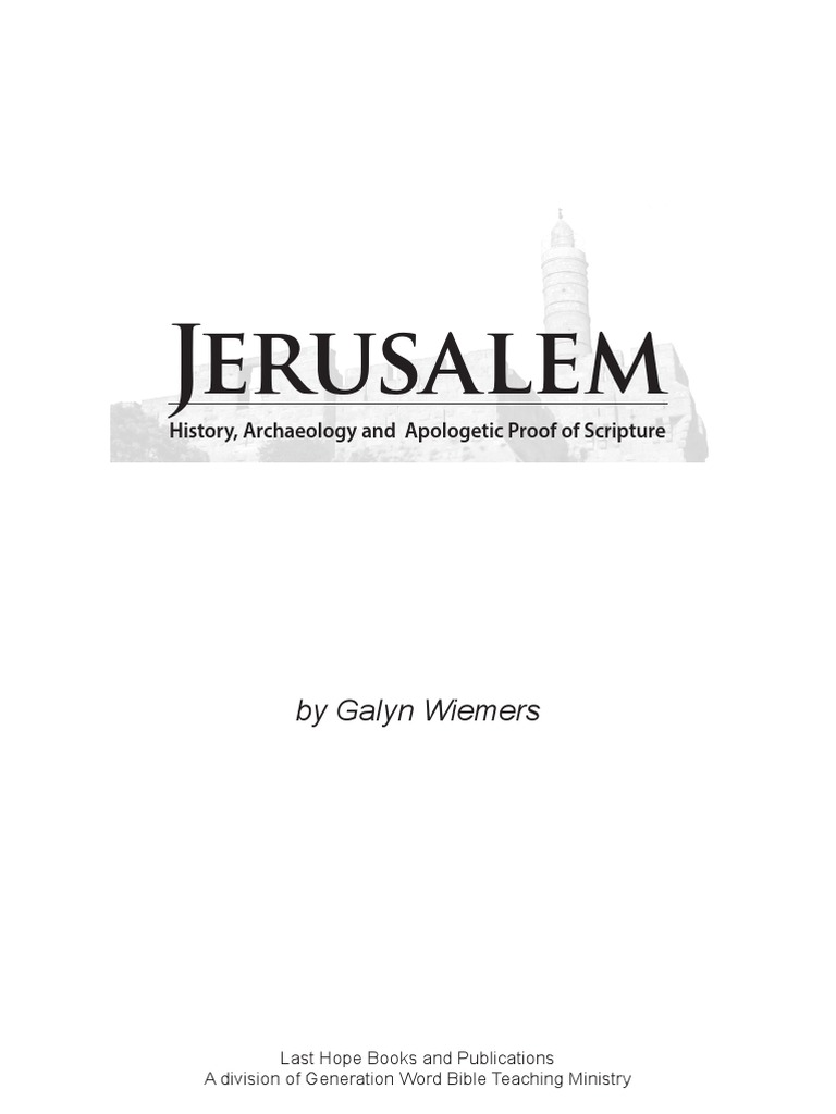 Jerusalem History Archaeology and Apolog PDF | PDF | Second Temple ...
