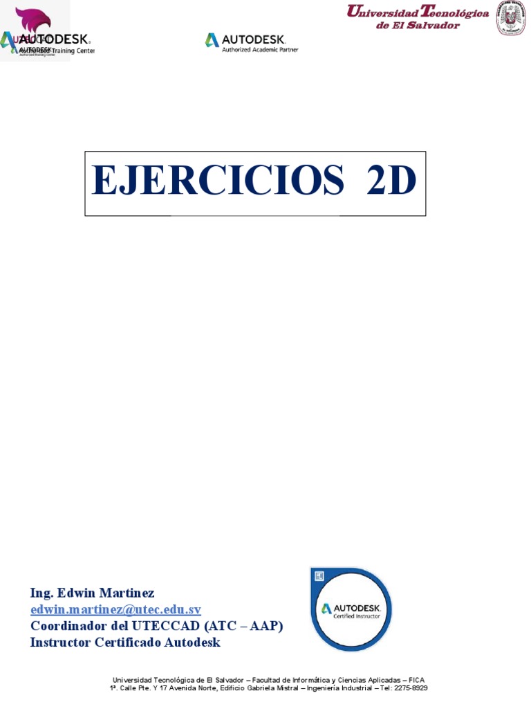 Ejercicios En 2d Para Autocad 2020 Pdf