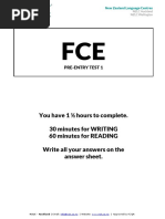 B2 First FCE Email Letter Writing Topics PDF | PDF